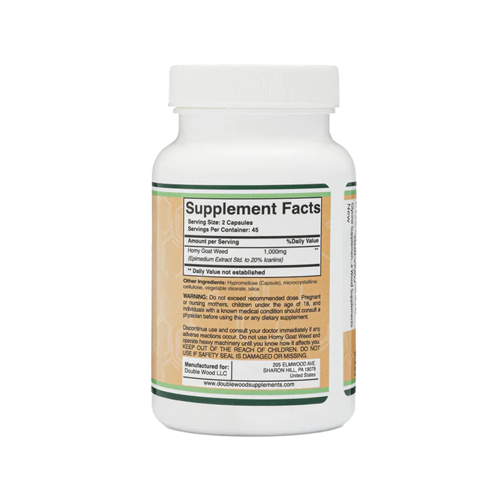 Double Wood Horny Goat Weed 1000mg 90 Caps | Προϊόντα Ενδυνάμωσης ...